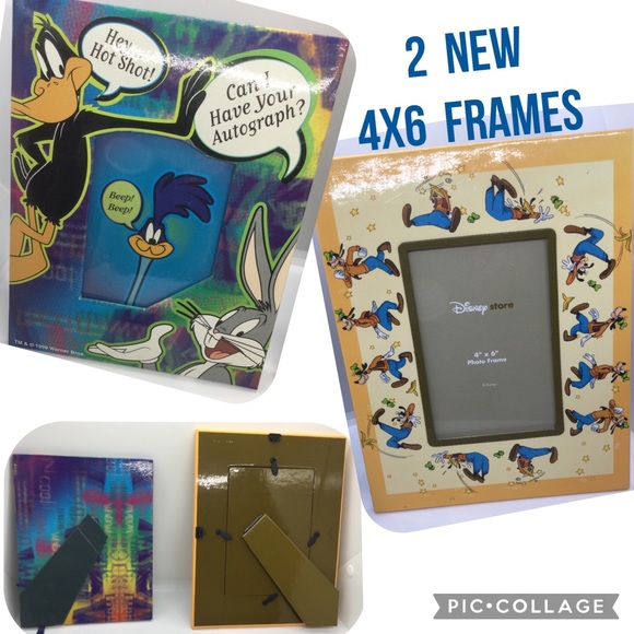 Disney | Accents | 2 Disney Photo Frames Daffybugs Bunny Goofy Nwot ...
